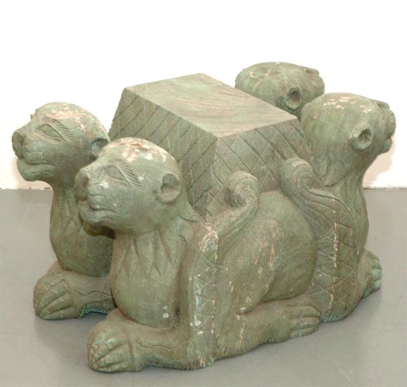 Carved Lion's Head Coffee Table at 1stDibs | lion coffee table, lions ...